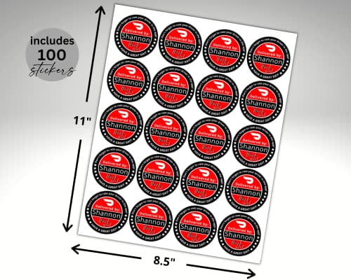 DoorDash Stickers, Thank You Stickers for Customer Bags, Personalized ...