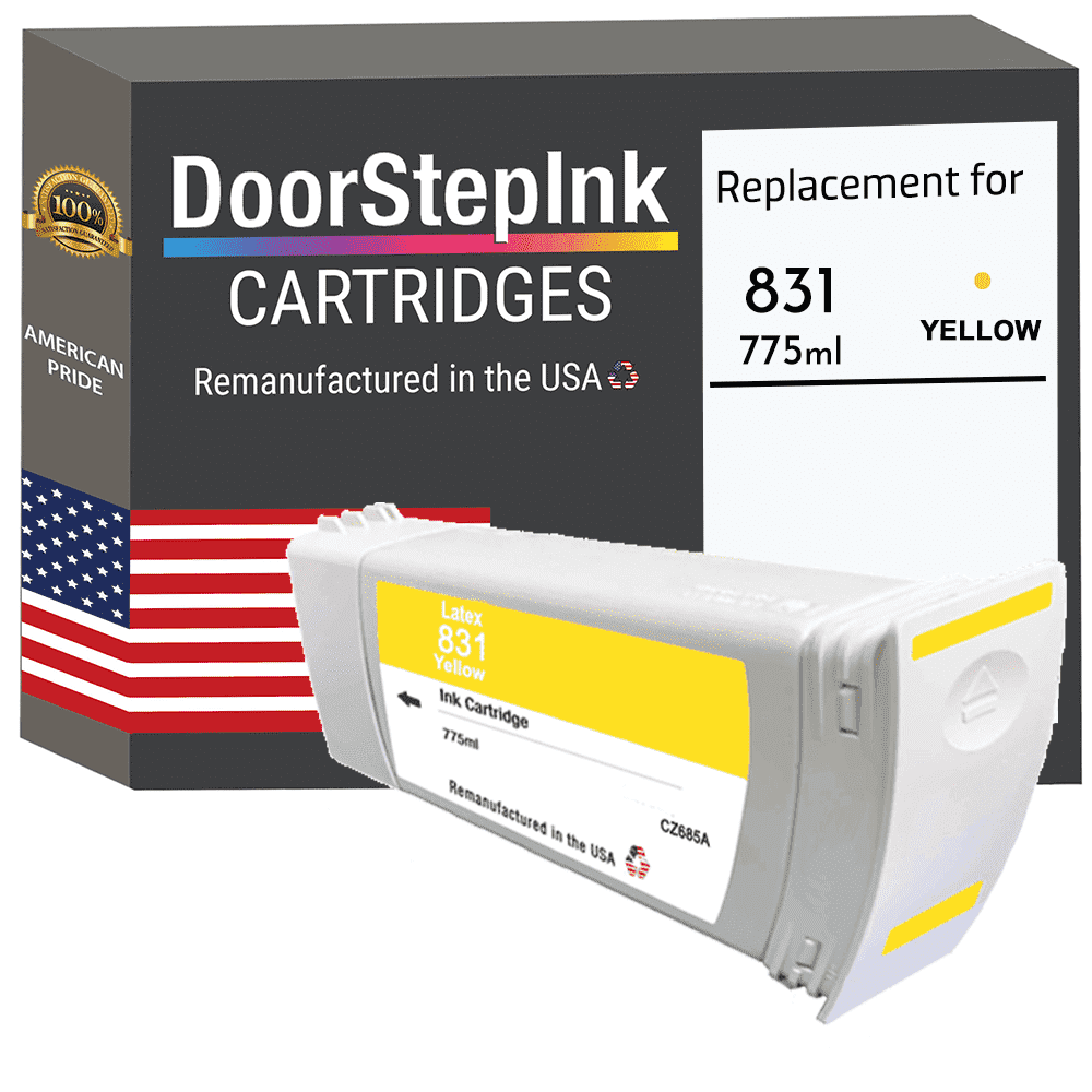 DoorStepInk High Yield Ink Cartridge for 831 775ML Yellow Compatible ...