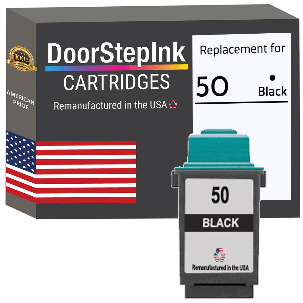 DoorStepInk Ink Cartridge Compatible for Lexmark 50 Black - Walmart.com