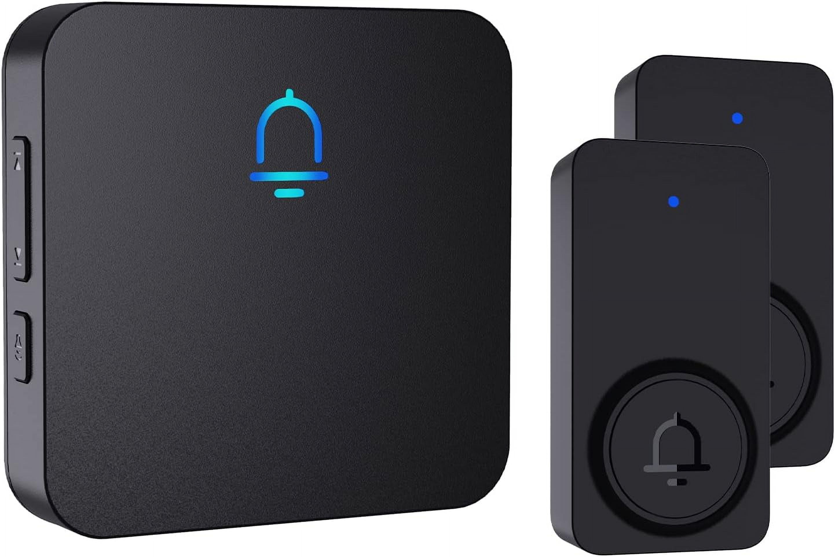 Doorbell, 2 Button Wireless Doorbell with 1000ft Range, Adjustable ...