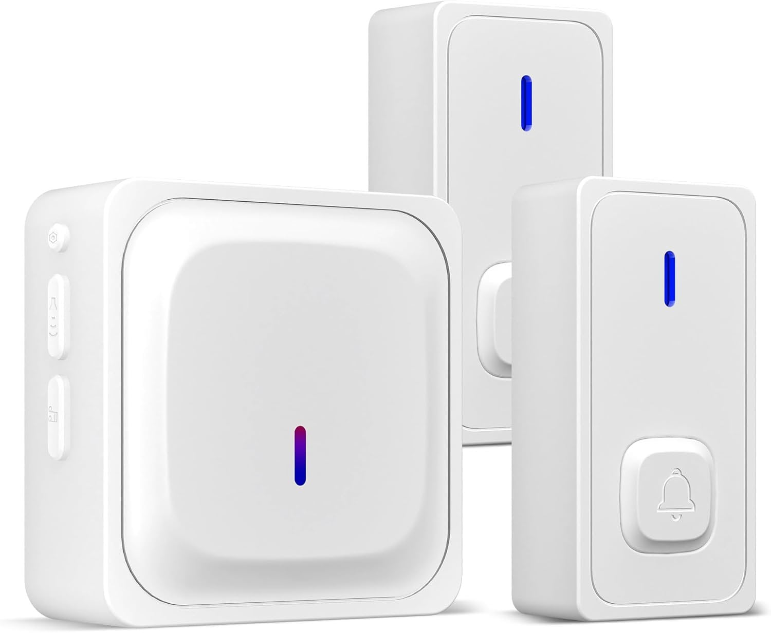 Doorbell with 2 Buttons, Mini Door Bell Easy Installation, 1000Ft Range ...