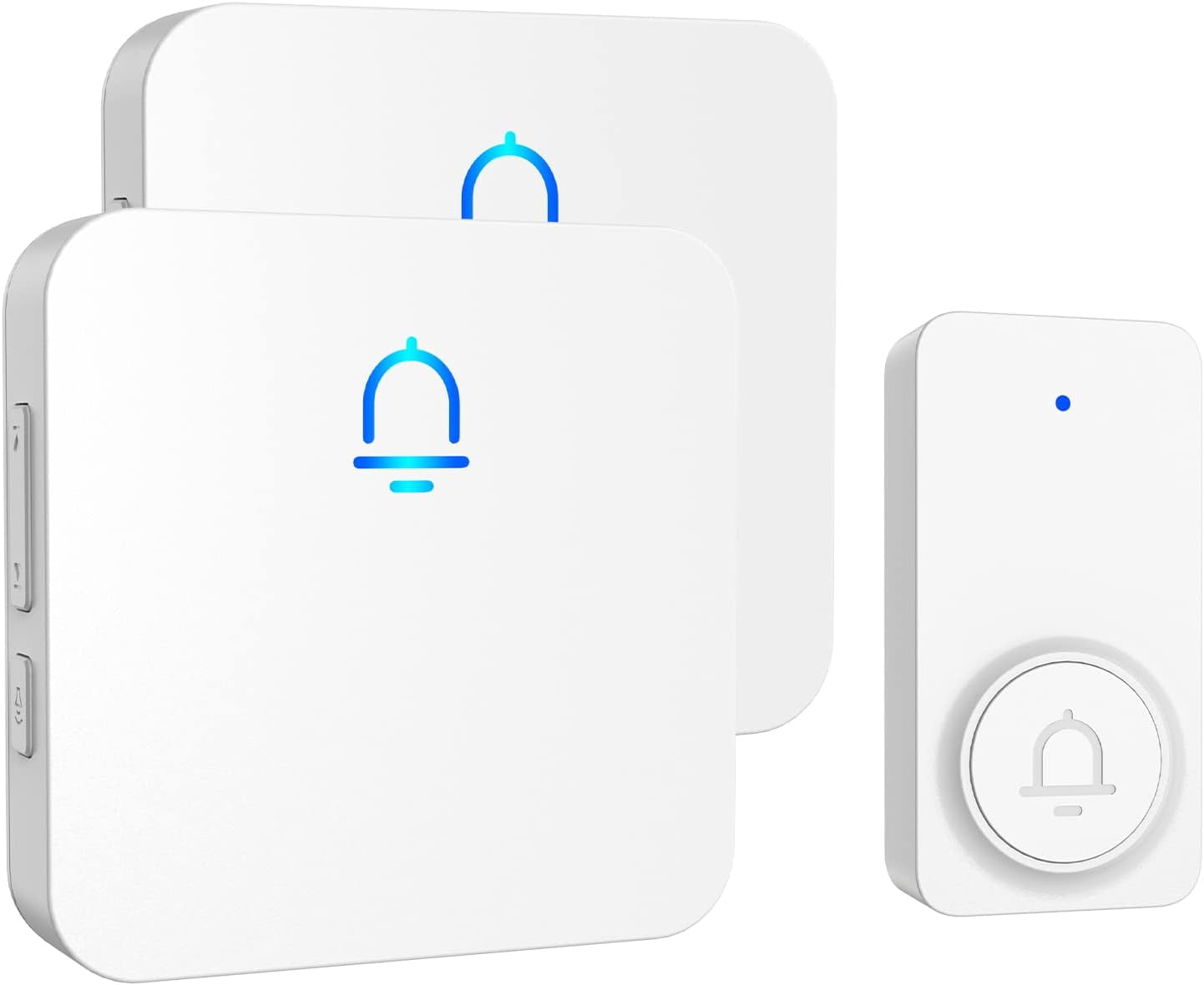 Doorbell, 2 Receiver Wireless Doorbell with 1000ft Range, Adjustable ...