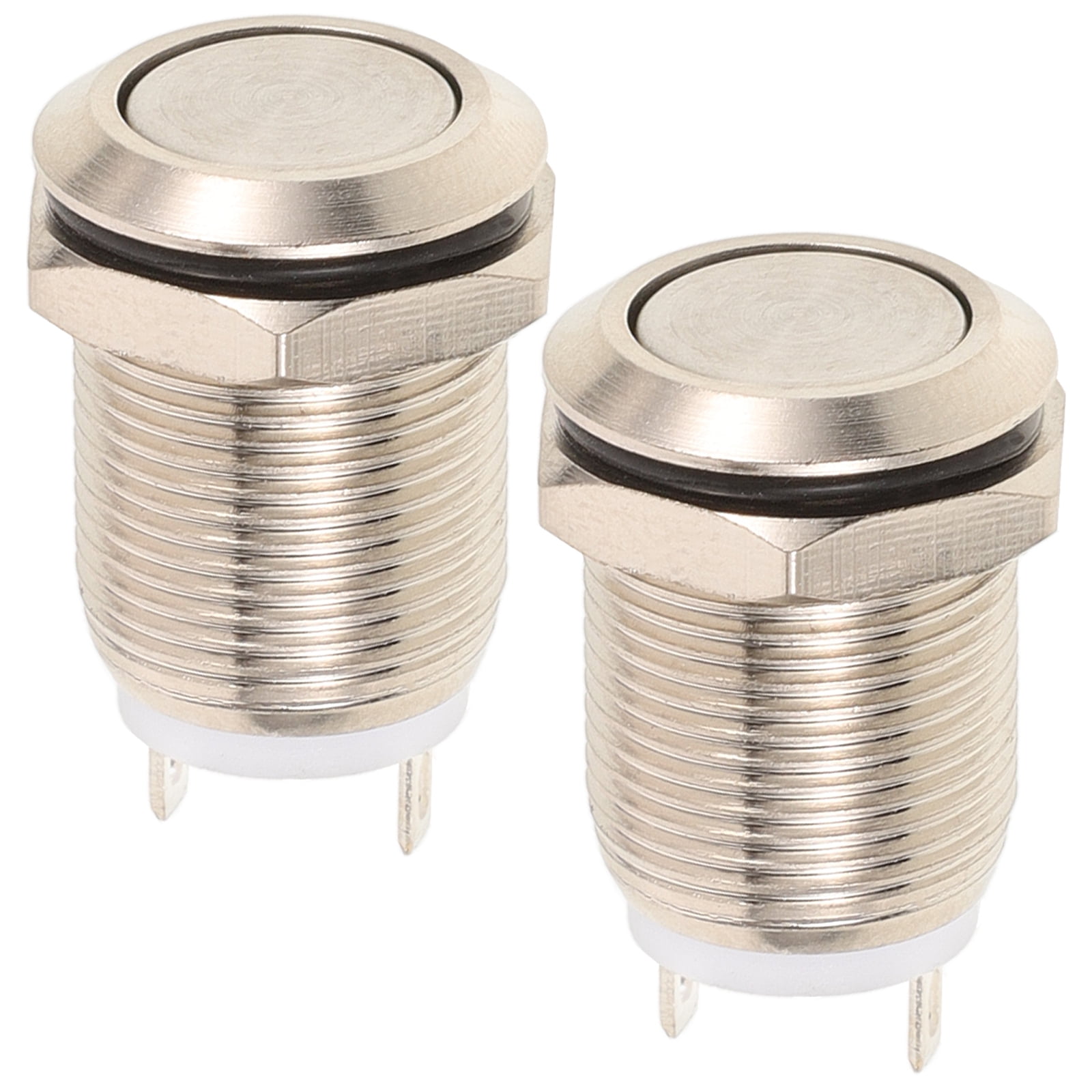 Doorbell Button,2Pcs Doorbell Button Lighted Panel Mount Push Button ...