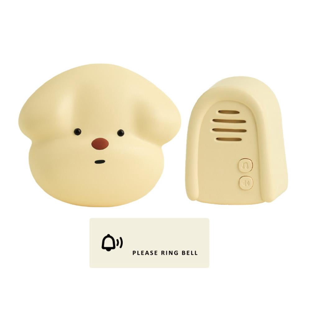 Doorbell, Cartoon Dog Doorbell Bell, Cute puppy and snow house distance ...