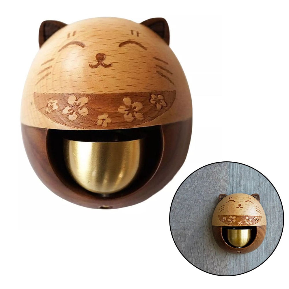 Doorbell lucky cat doorbell Japanese dopamine copper bell entry ...