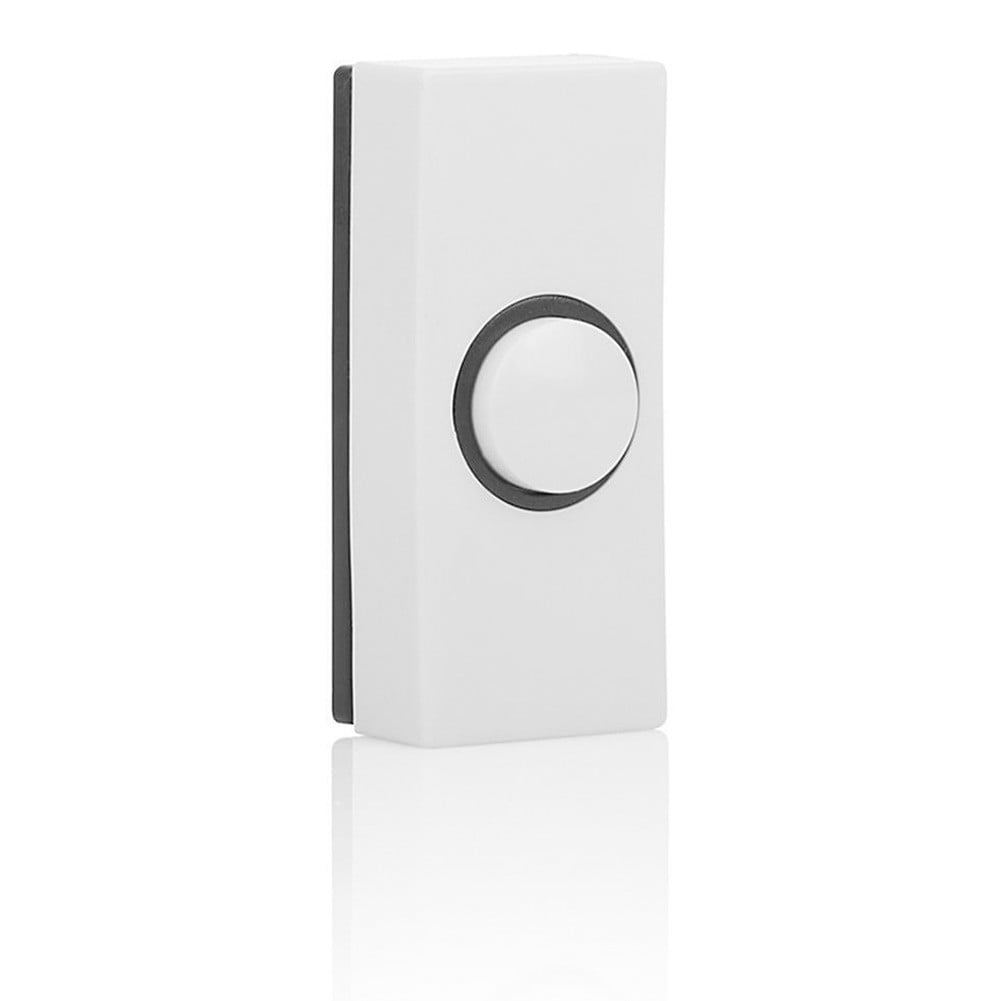 Doorbell Push Button, Hard Wired Chime Bell Insert, Plastic Wall ...