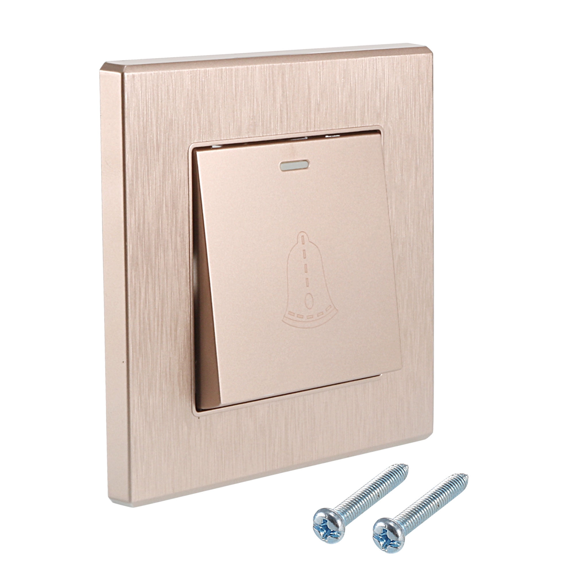 Doorbell Push Button Switch Wall Mounted Resettable Champagne Gold AC ...