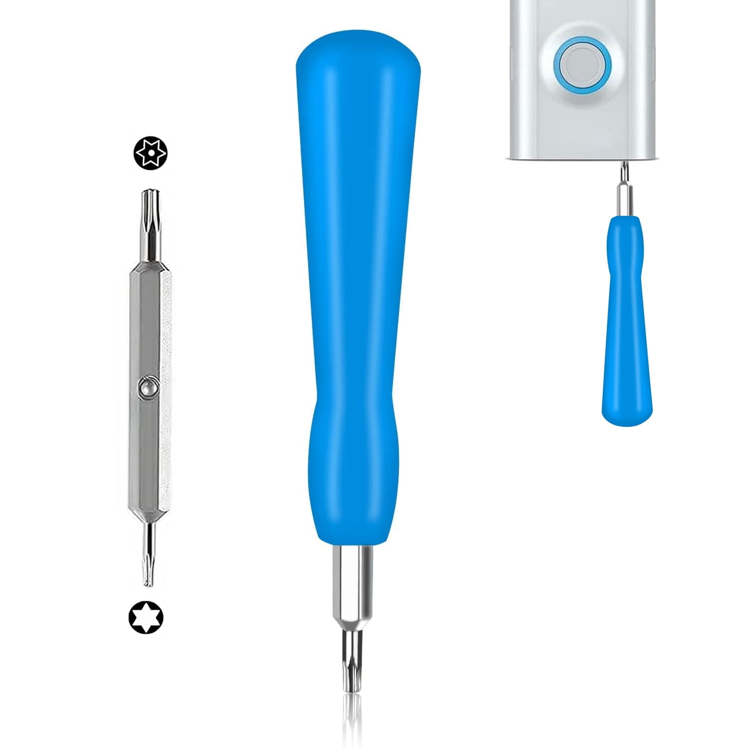Ergonomic Screwdriver For Ring Doorbell, Precision T6 & T15 Torx Heads ...