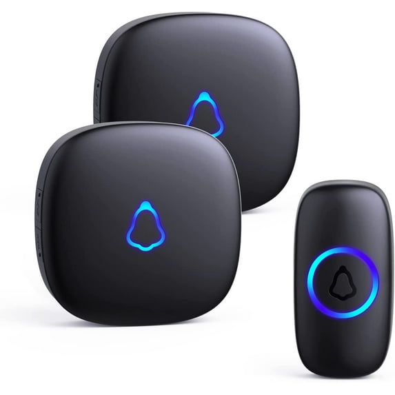 Doorbell, Wireless Doorbell with 2 Receivers Easy installation ...