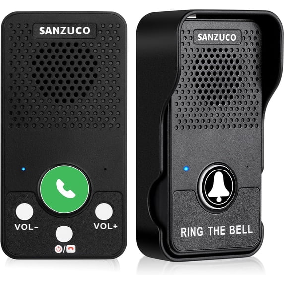 Doorbells, Hands Free Wireless Doorbell Intercom Upgrade, Waterproof ...