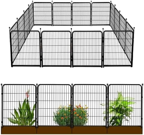 Doorless Garden Fences and Borders for Dogs, 36in(H) 14 Panels Total 31 ...