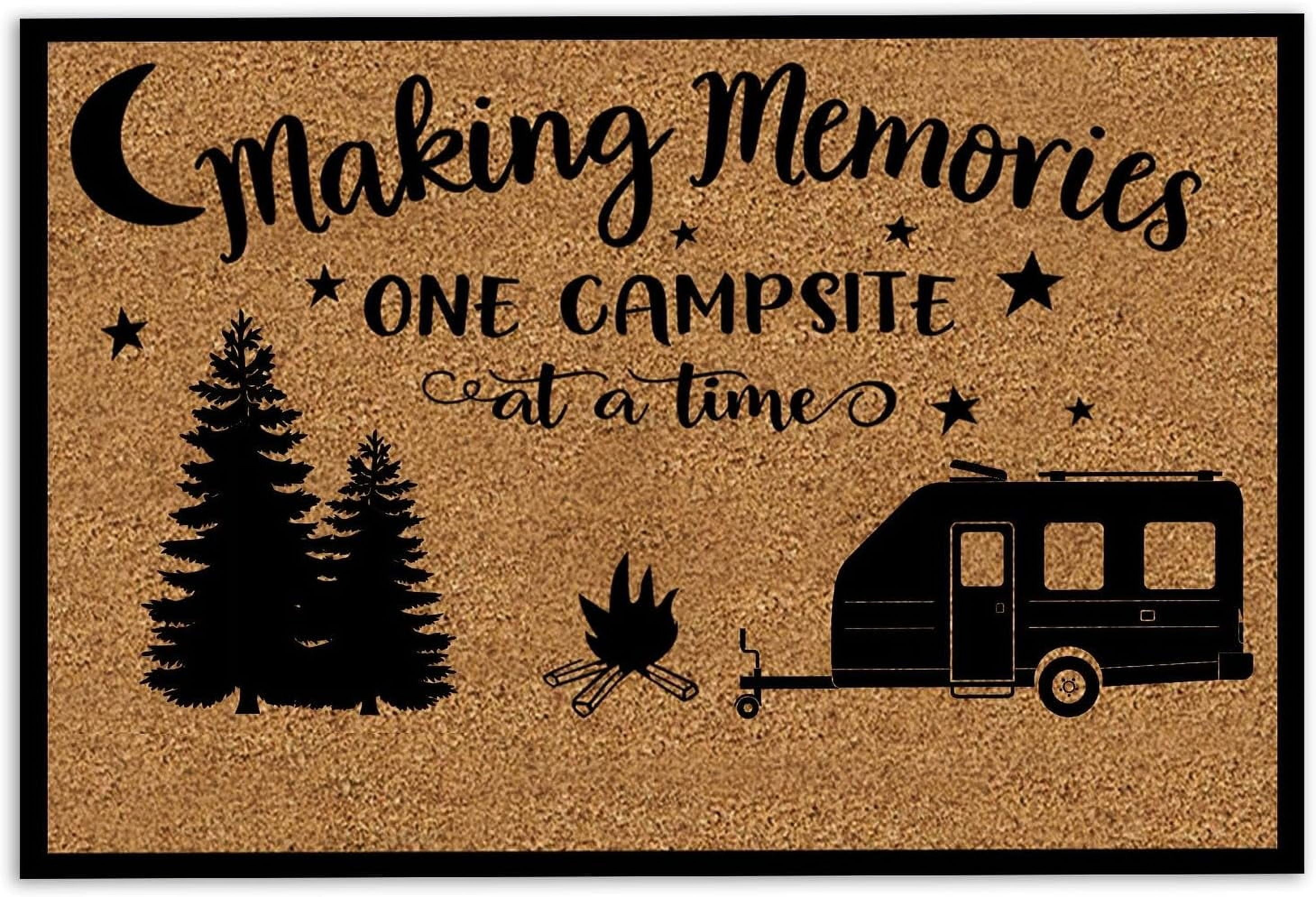 Doormat 16x24 Inch Camping Door Mat Camper Camping Rv Making Memories ...