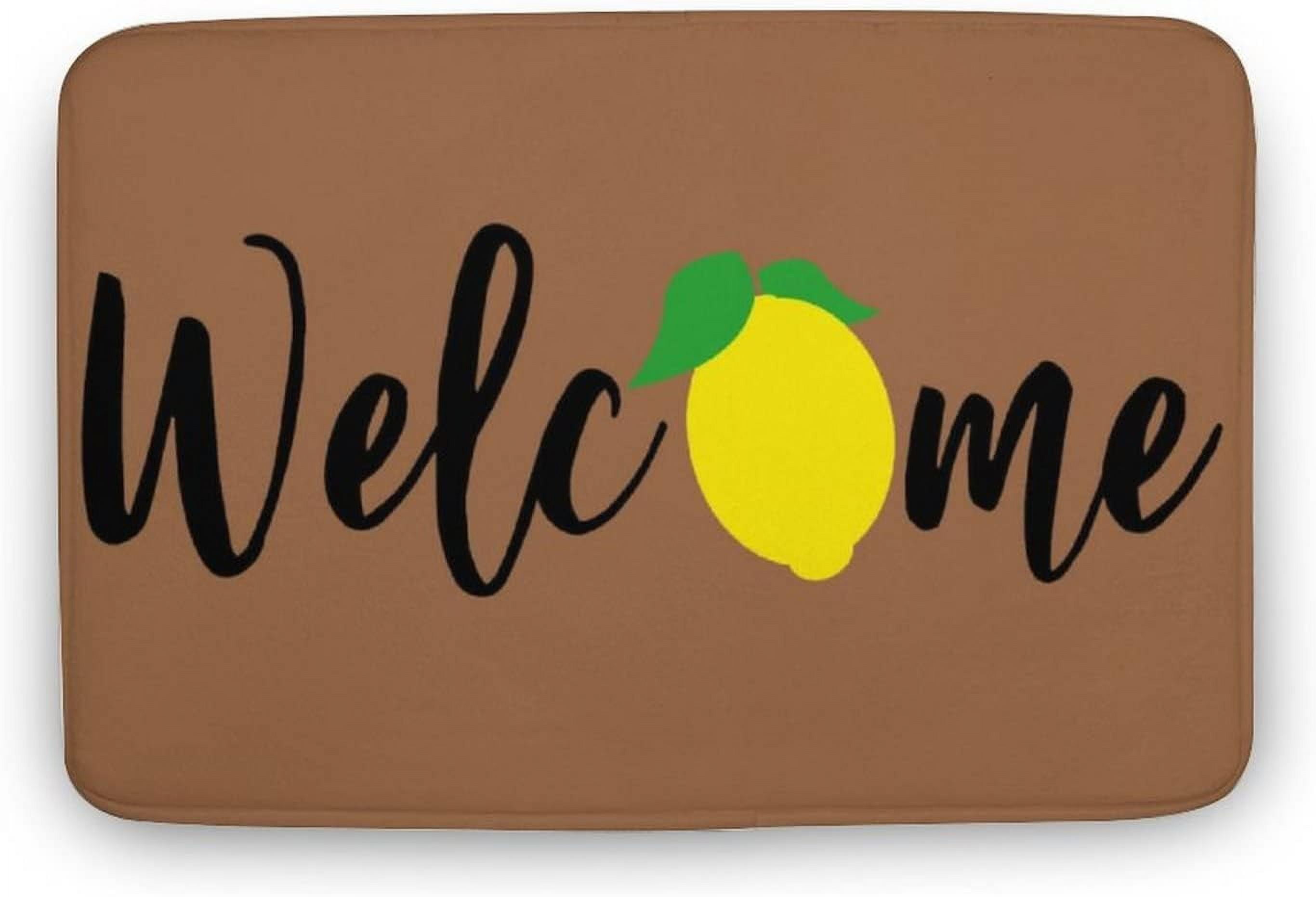 Doormat 16x24 Inch Ice Cold Fresh Squeezed Lemon Door Mats Indoor ...