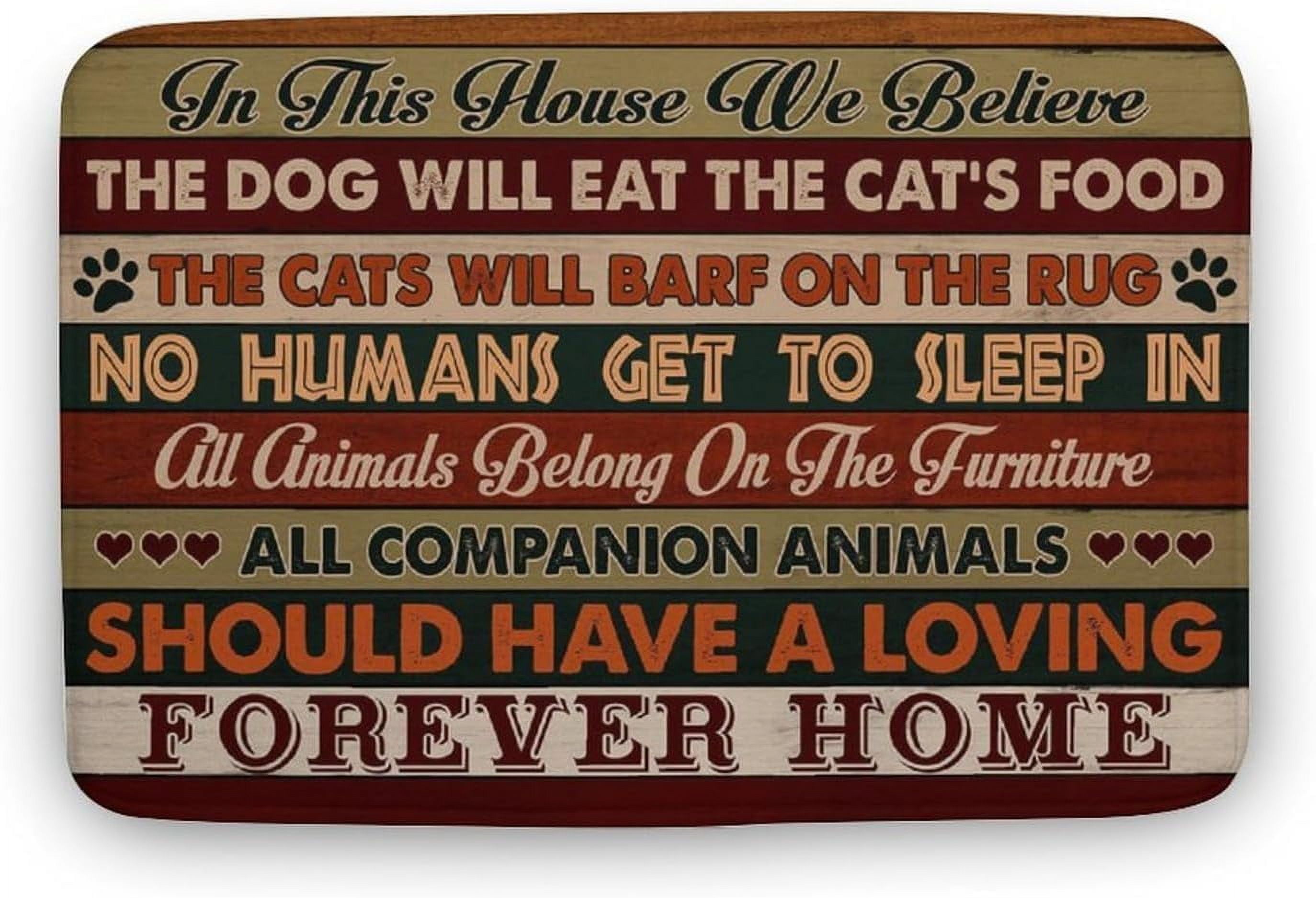 Doormat 16x24 Inch Doormat Inside Rustic In This House We Believe All ...