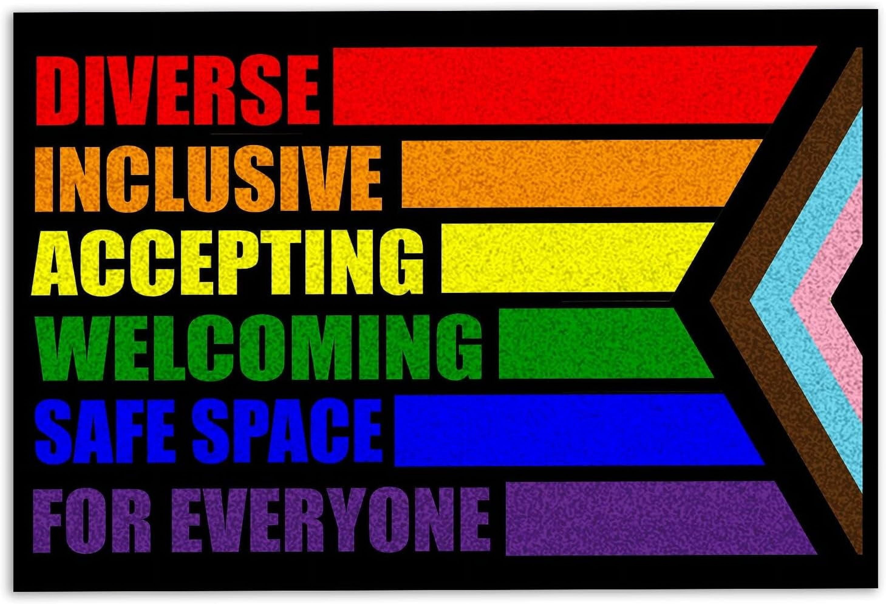 Doormat 16x24 Inch Lgbt Door Mat Lgbt Lgbtq Pricde Support Diverse ...