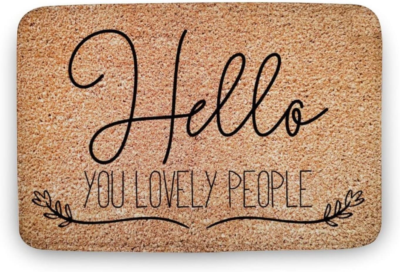 Doormat 16x24 Inch Outory New Hello You Lovely People Door Mat,Welcome ...