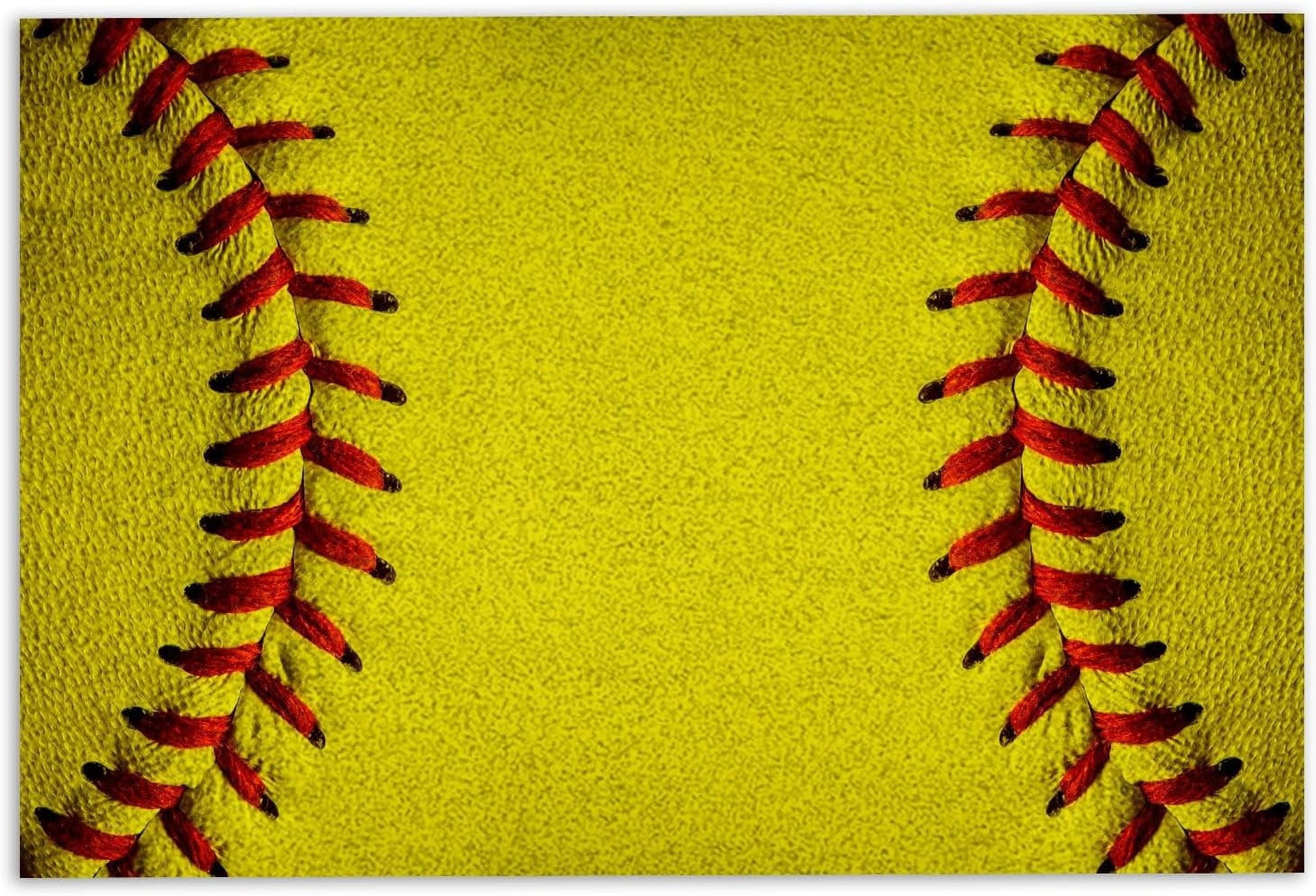 Doormat 16x24 Inch Softball Door Mat Softball Ball Pattern Gift For ...