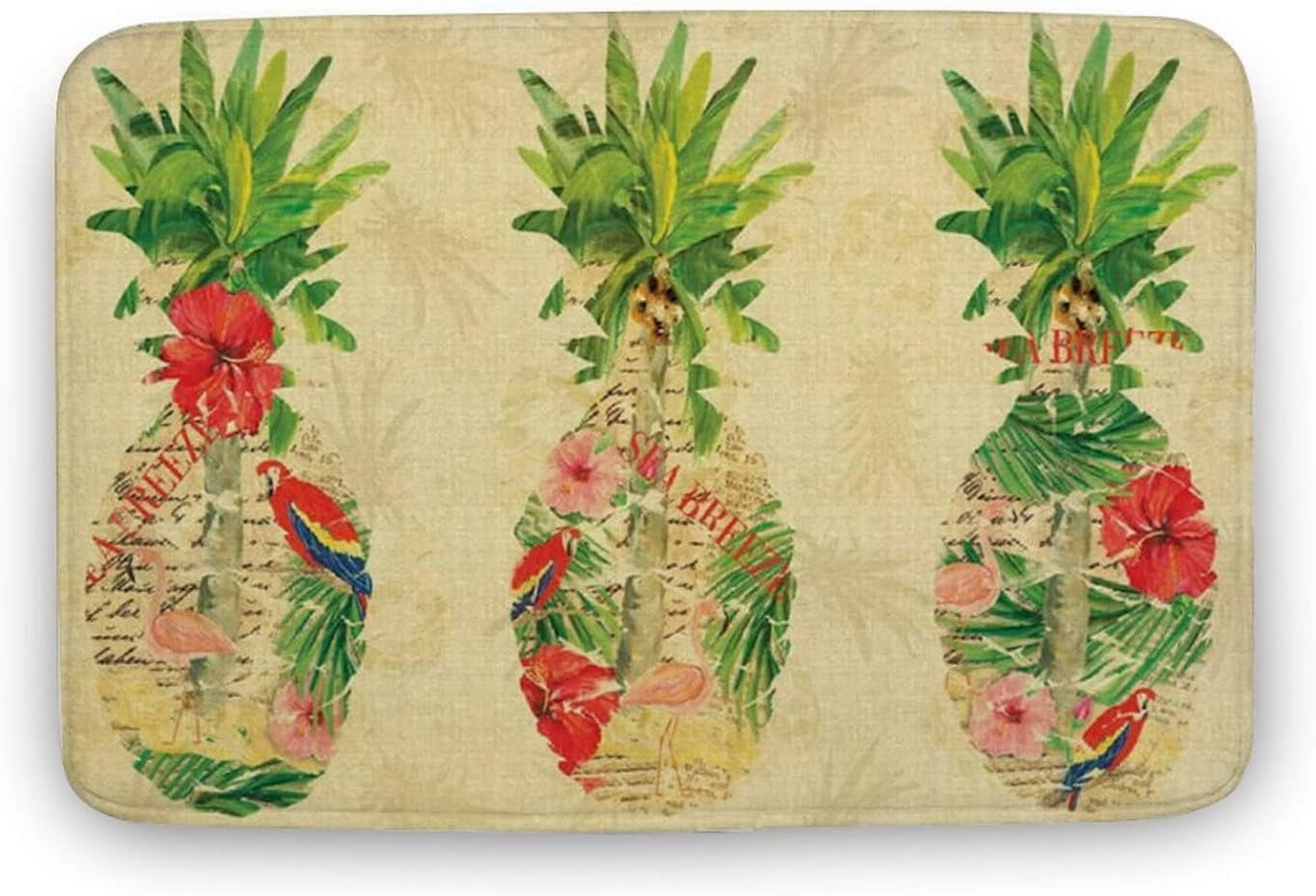 Doormat 16x24 Inch Triple Tropical Pineapple Welcome Doormat Outdoor ...
