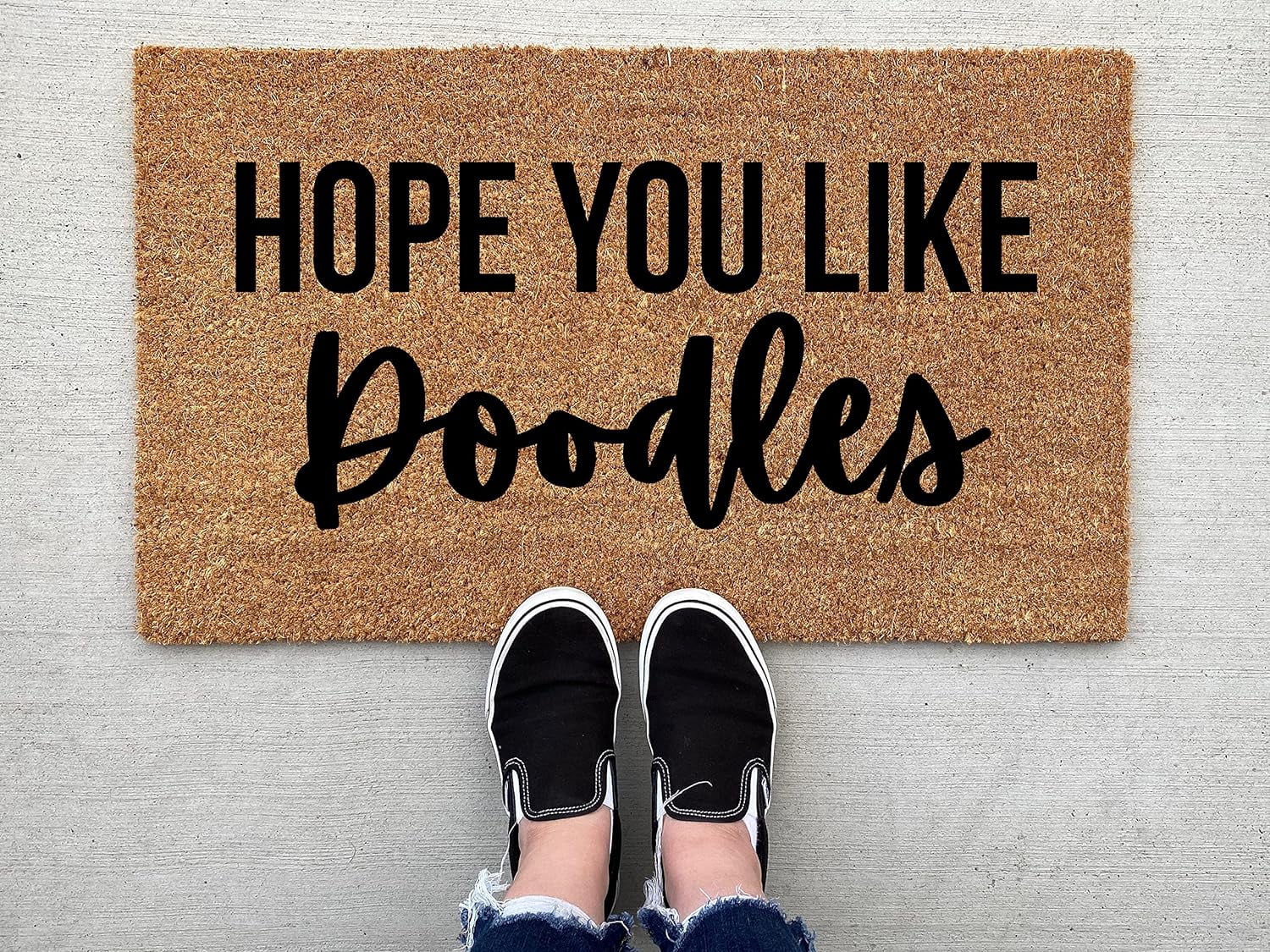 Doormat 17x30 Inch Hope You Like Doodles Doormat Home Decor Custom ...