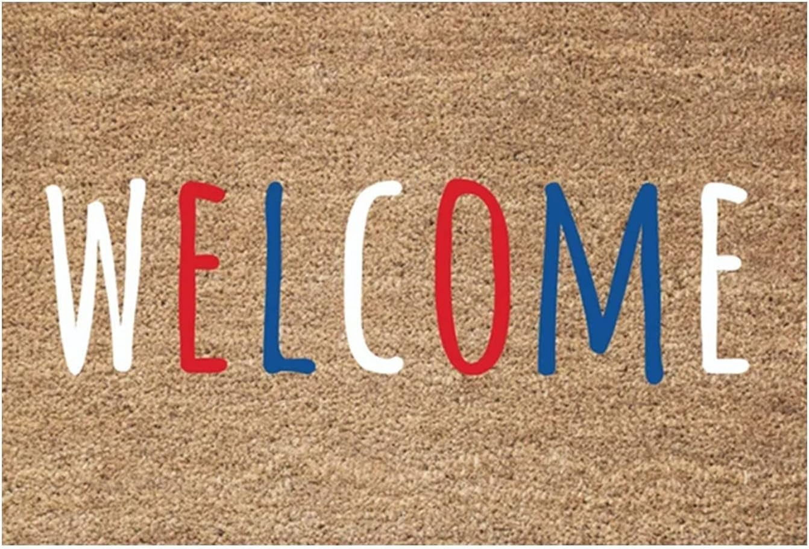 Doormat 17x30 Inch Patriotic Doormat Welcome Doormat Independence Day ...
