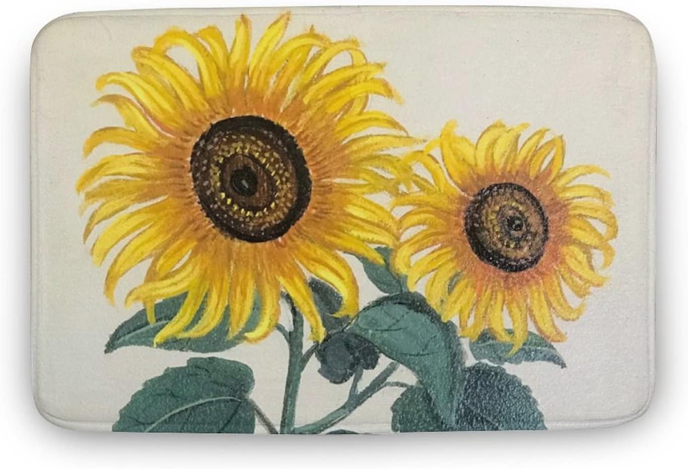 Doormat 17x30 Inch Yellow Sunflowers Doormat Non Slip Sunflower Gifts ...