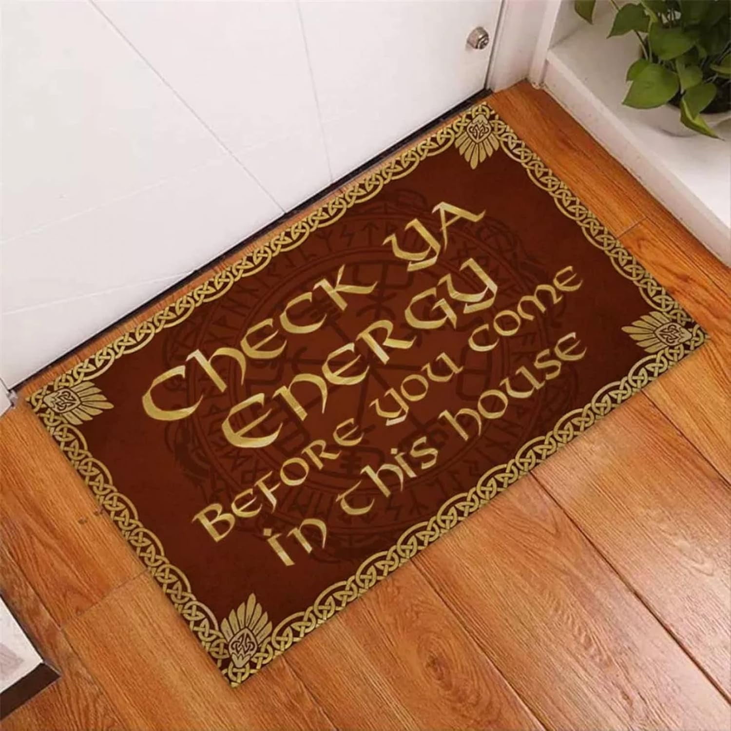 Doormat 3D Printing Viking Doormats 3D Graphic Viking Pattern Indoor ...