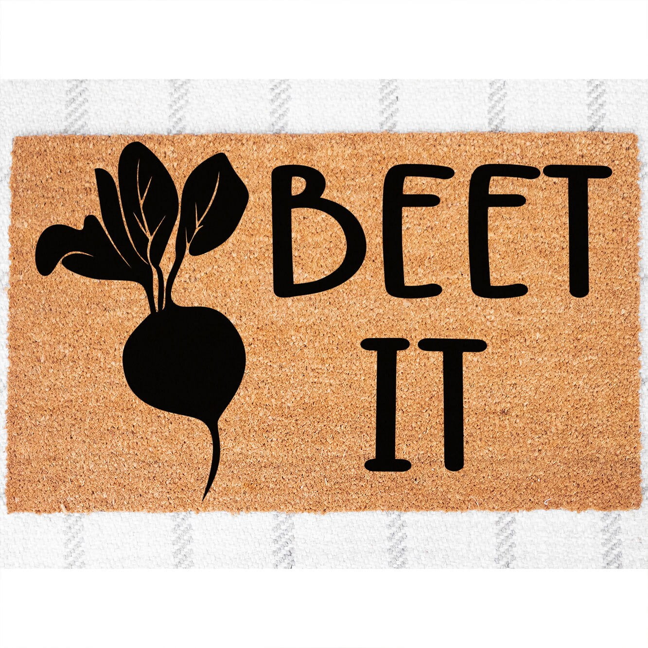 Doormat Beet It Funny Welcome Mat Doormat First House Gift Outside Doo ...
