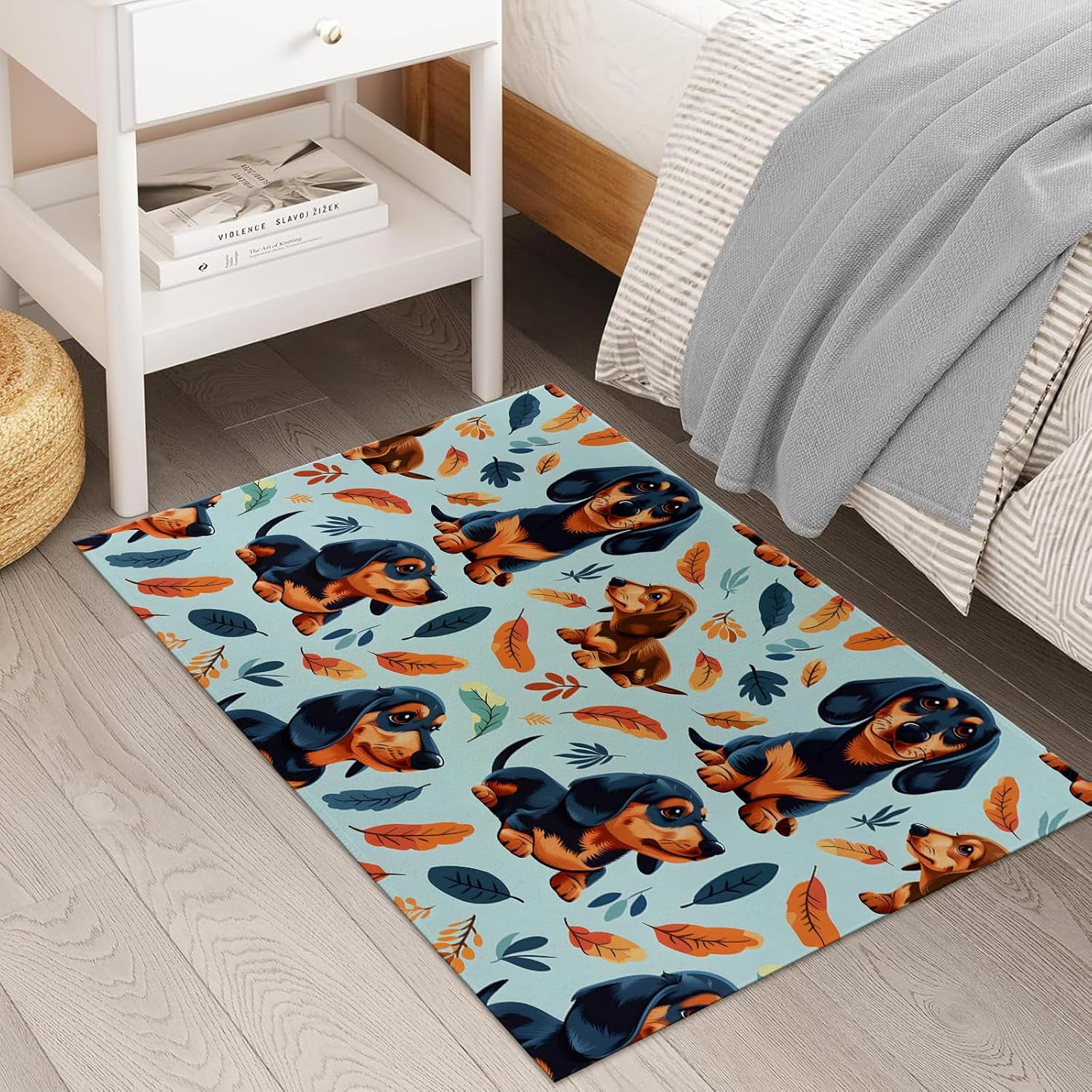 Doormat - Cute Dachshund Dog Mat - Non - slip, adorable puppy, non ...
