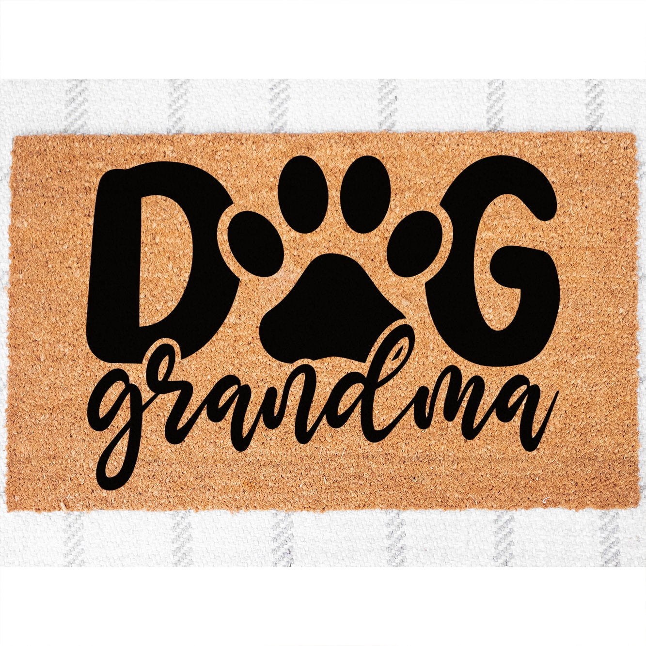 Doormat Dog Grandma Welcome Mat Front Porch Entry Moving Gift First H ...