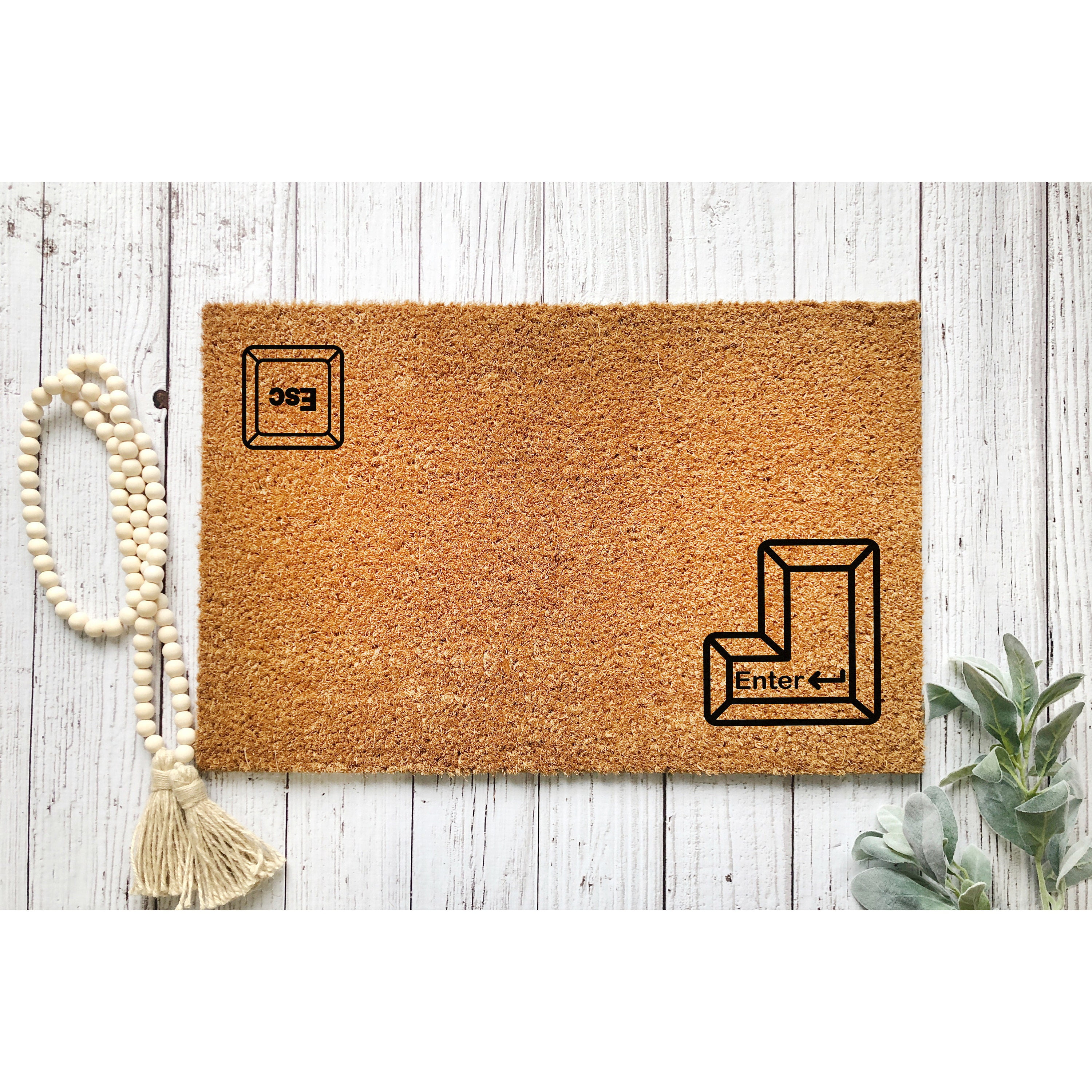 Doormat Enter, Escape Keyboard | Gift For Cute Doormat Coir Mat Closin ...