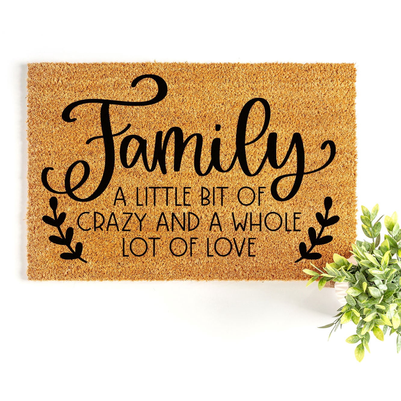 Doormat Family A Little Bit Of Crazy And A Whole Lot Of Love Welcome ...