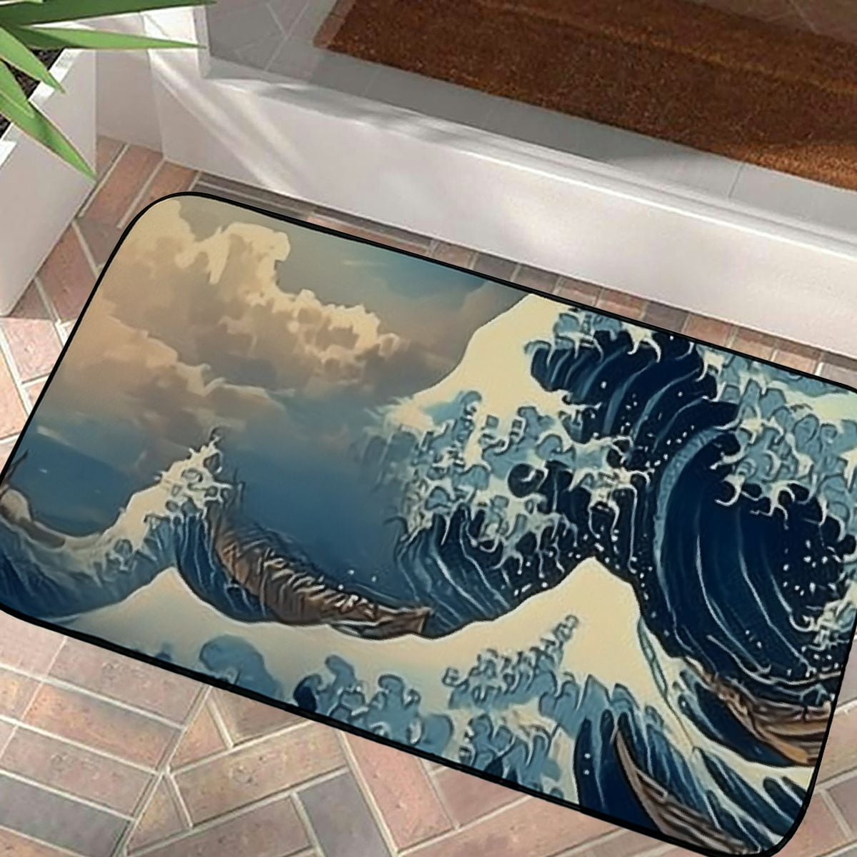 Doormat Floor Mat, Japanese Pattern for Bedroom Living Room , - Walmart.com
