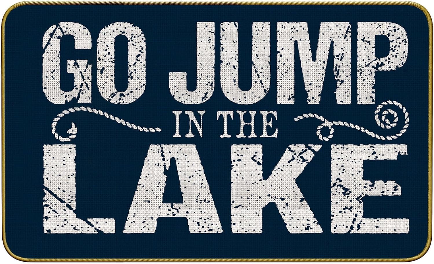 Doormat Go Jump in The Lake Welcome Indoor Door Mat for Home House ...