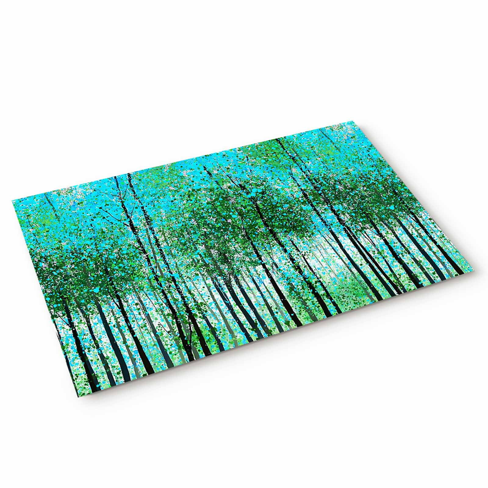 Doormat Green Woodland Doormats Entrance Door Rug Tree Forest Painting ...