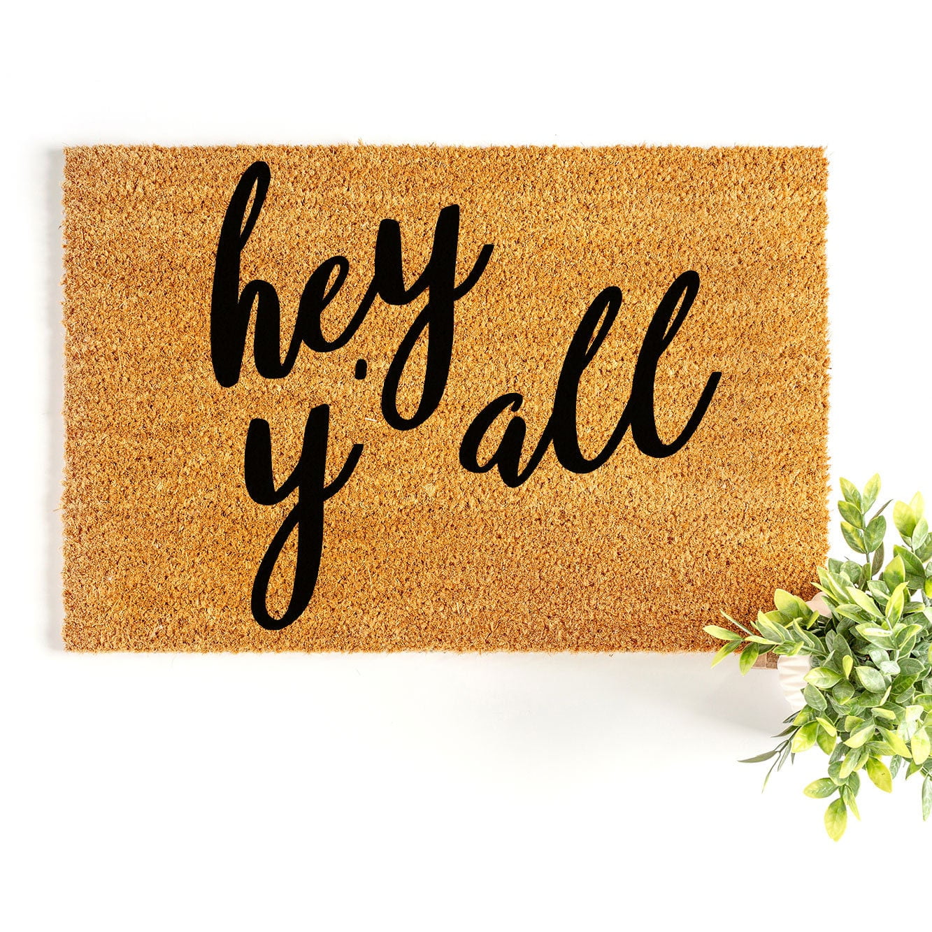 Doormat Hey Y'all Welcome Mat Front Door Gifts For Her First House C ...