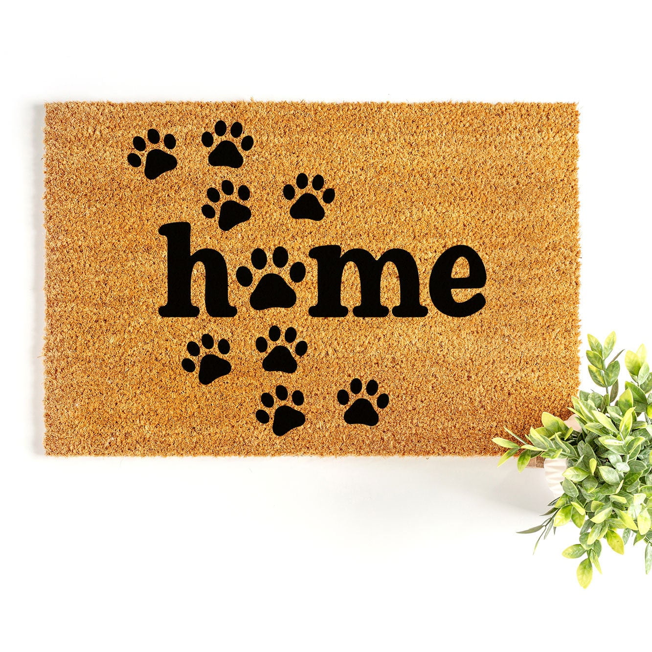 Doormat Home Paw Print Welcome Mat Front Porch Entry Front Door Gifts ...