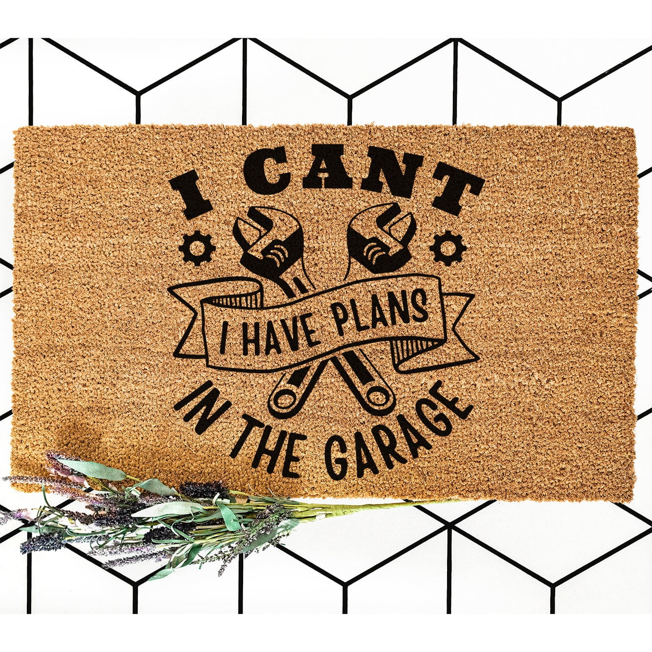Doormat I Can't I Have Plans In The Garage Welcome Mat Home Gift Fron ...