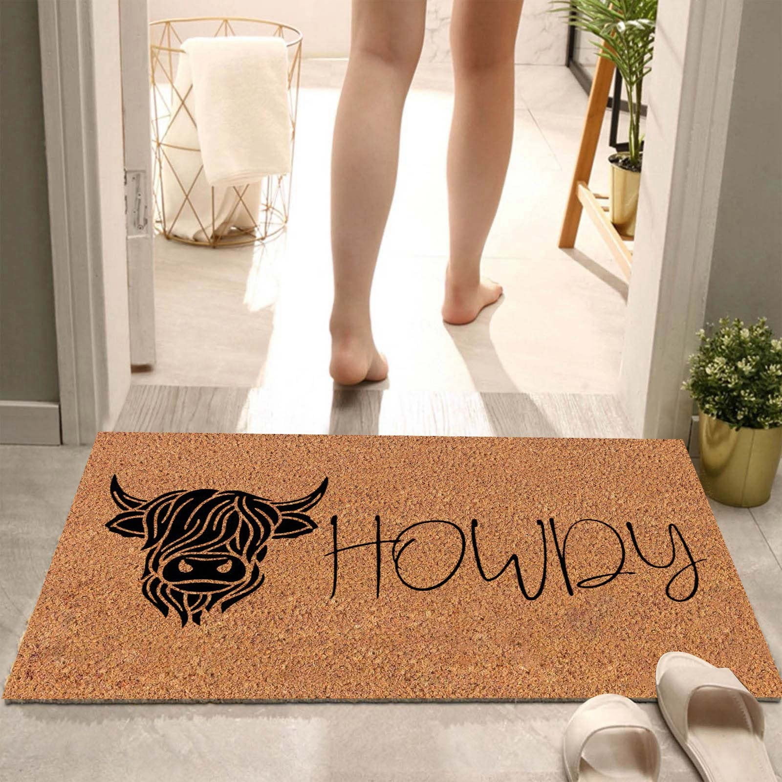 Doormat In Home Cow'S Shaggy Doormat Themed Doormat Entrance Way ...