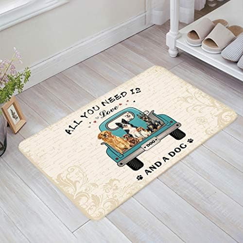 Doormat Indoor Entrance Palm Leaves Non Slip Low-Profile Door Mat ...
