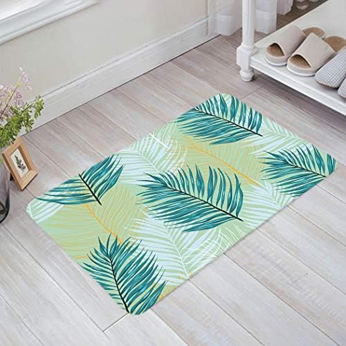 Doormat Indoor Entrance Palm Leaves Non Slip Low-Profile Door Mat ...