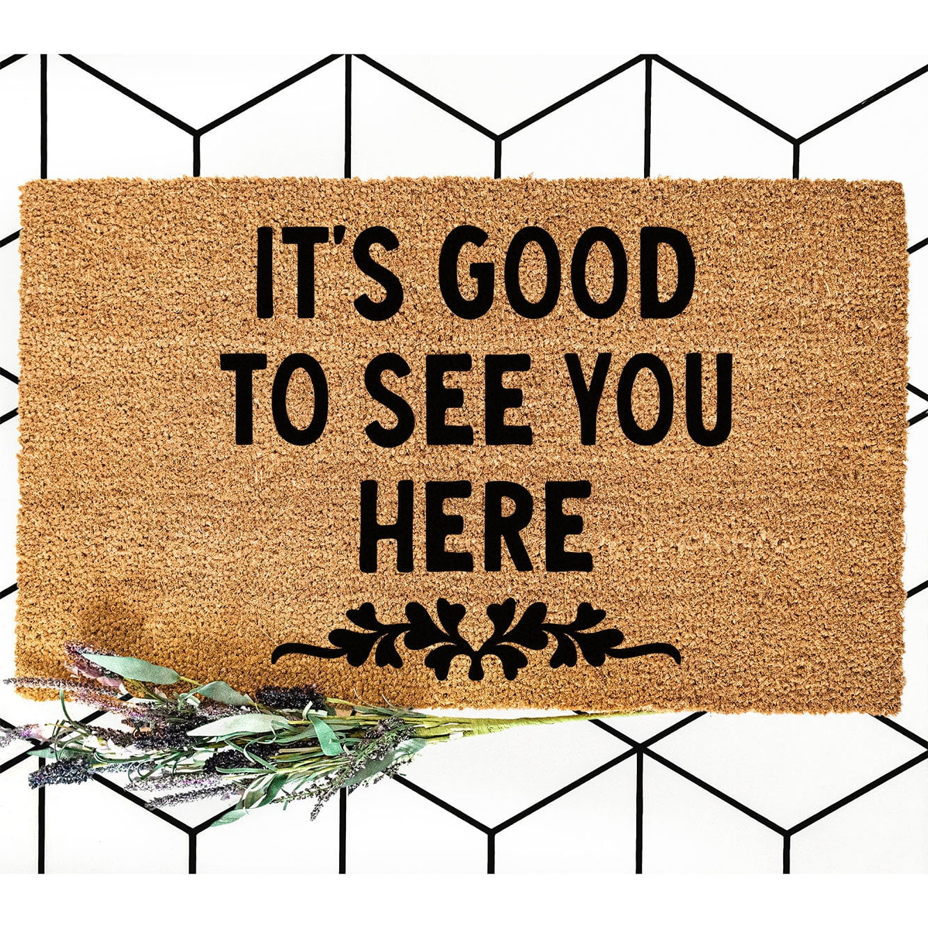 Doormat Its Good To See You Here | Welcome Mat Outside Front Door Door ...