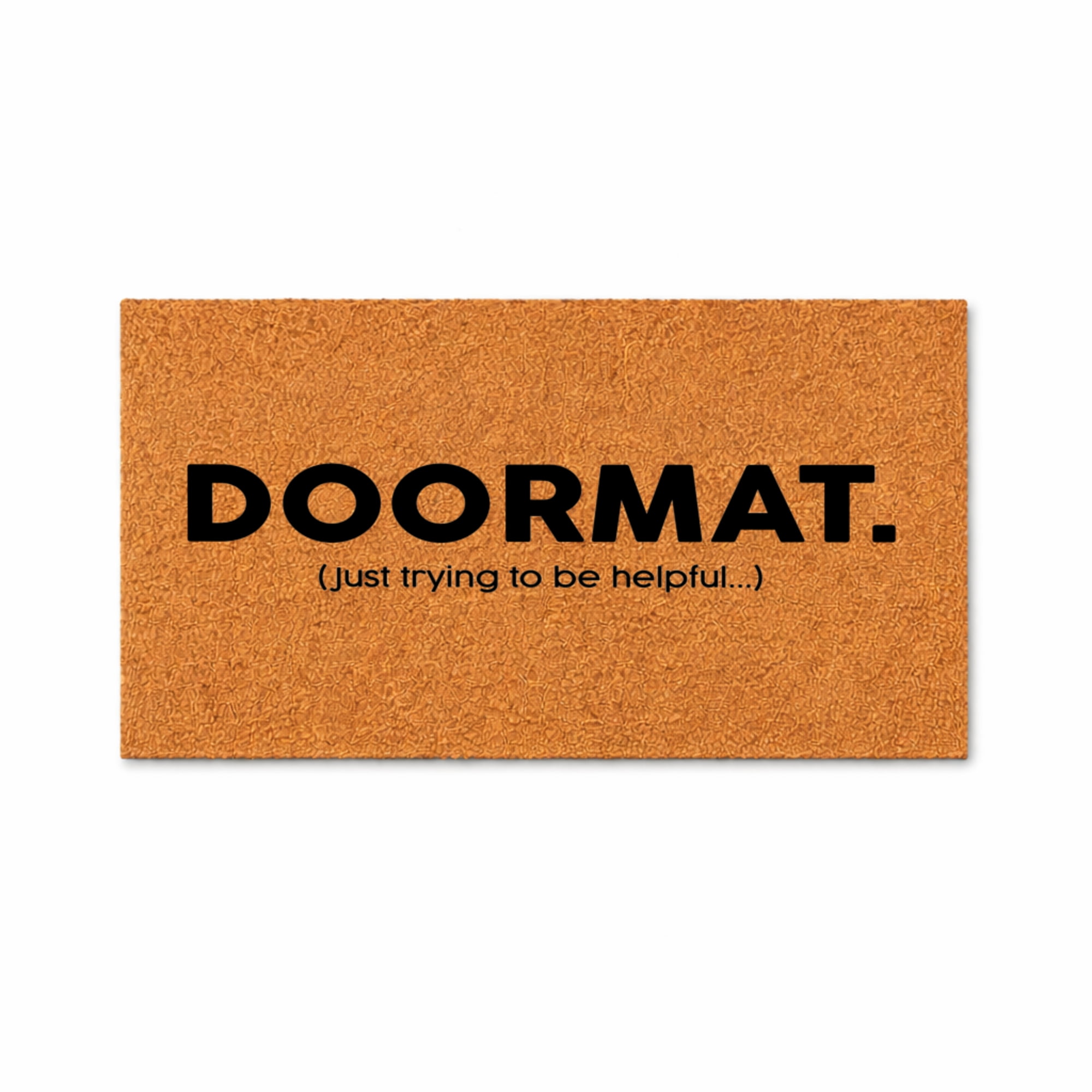 Doormat Just Trying to Be Helpful, Funny Welcome Mat, Front Door Entry ...