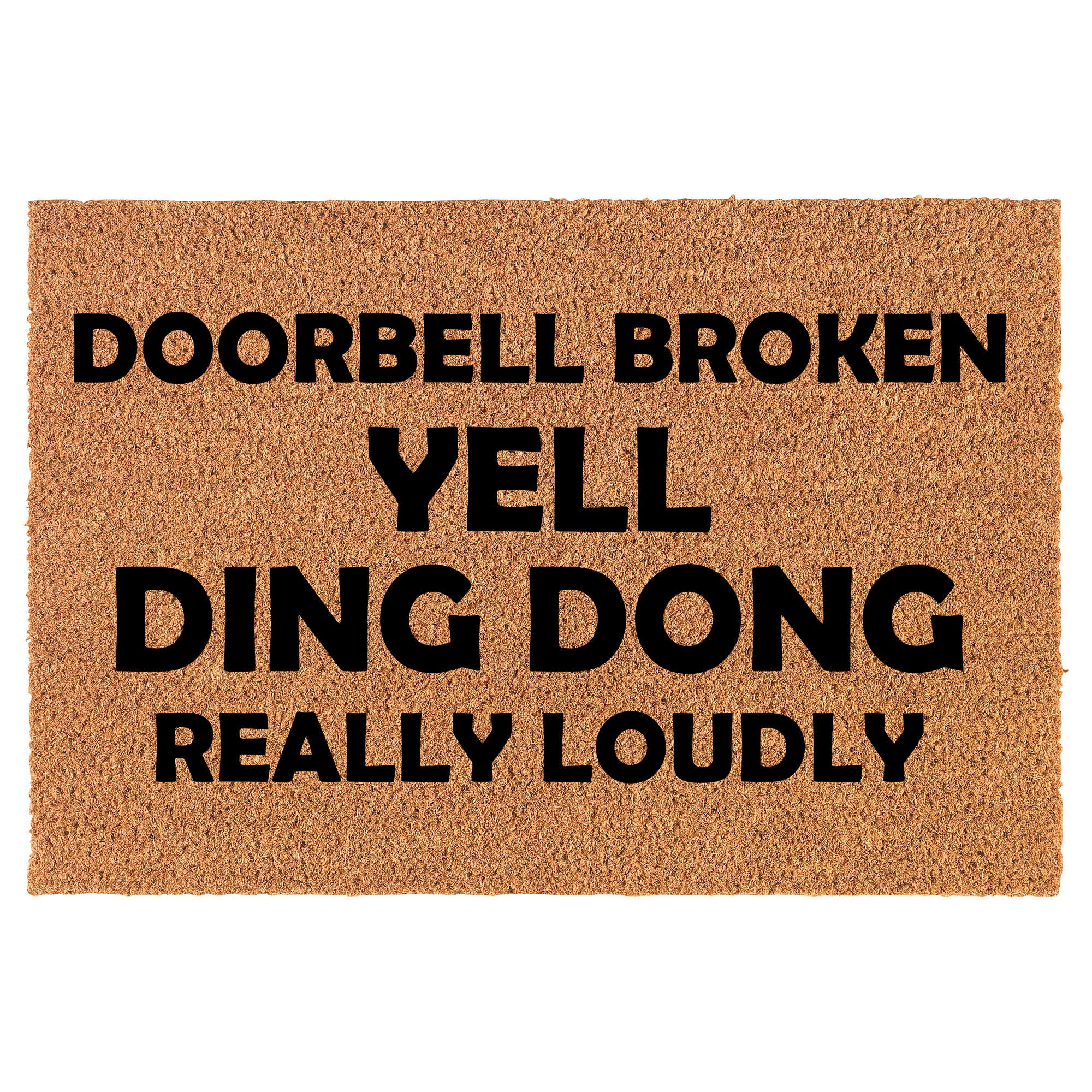 Coir Doormat Front Door Mat New Home Closing Housewarming Gift Doorbell ...
