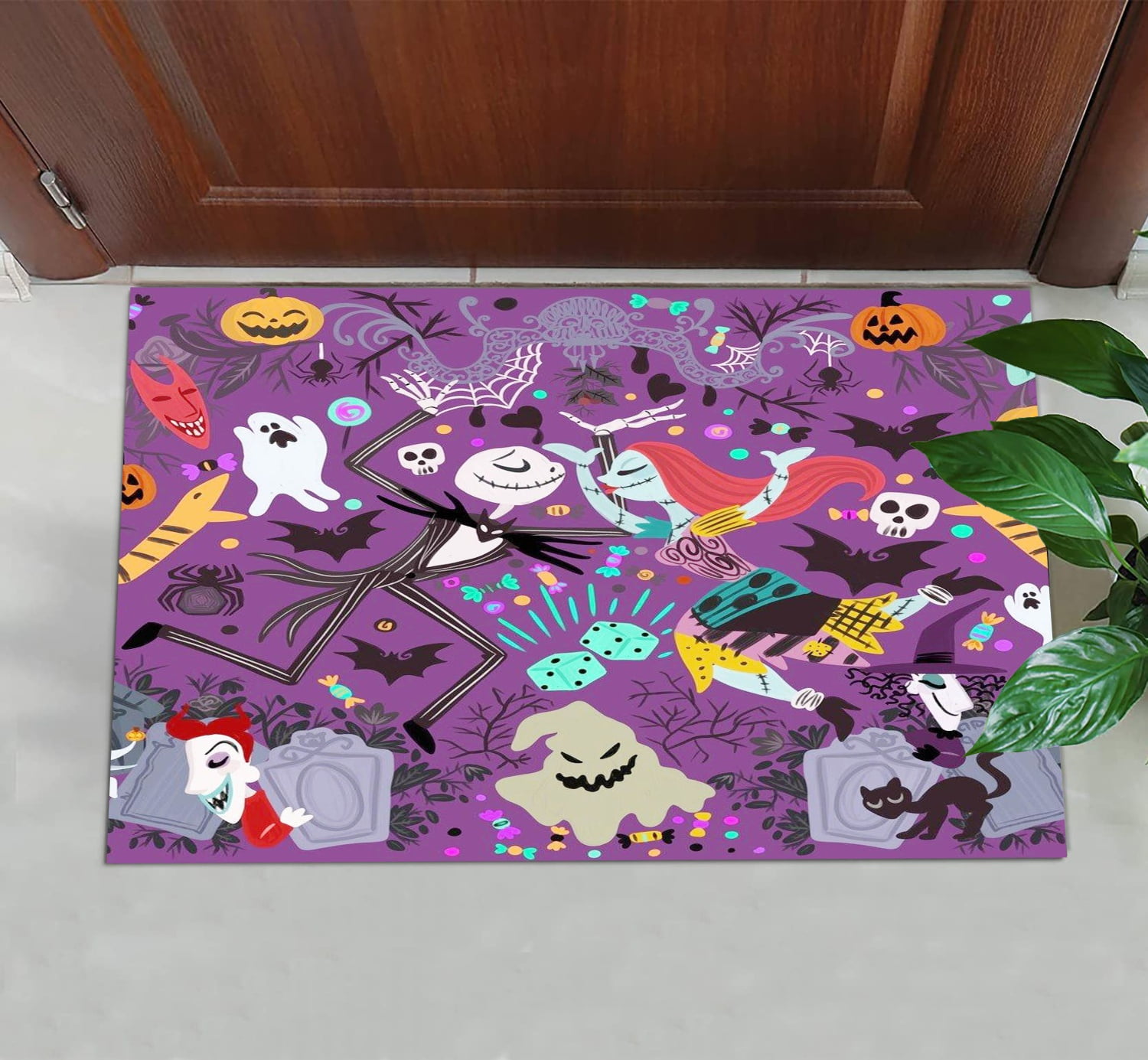 Doormat Nightmare Before Christams Halloween Welcome Mat With Heavy doormat-nightmare-before-christams-halloween-welcome-mat-with-heavy