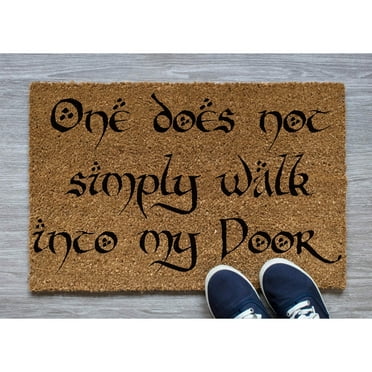 Alohomora Geek Chic Magical Fantasy Nerdy Premium Coir Doormat ...