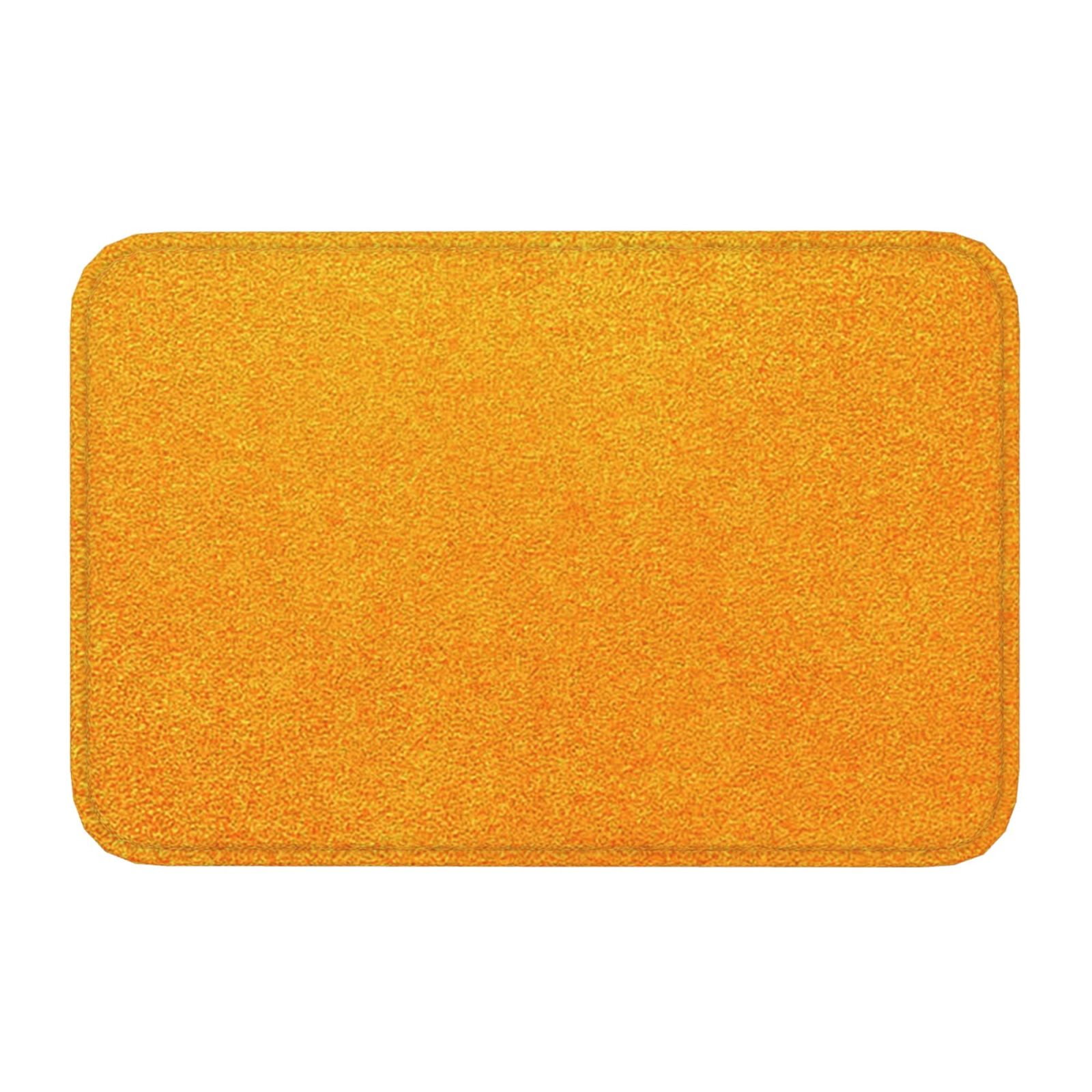 Doormat Orange Glitter Pattern, Durable Flannel Fabric, Waterproof ...
