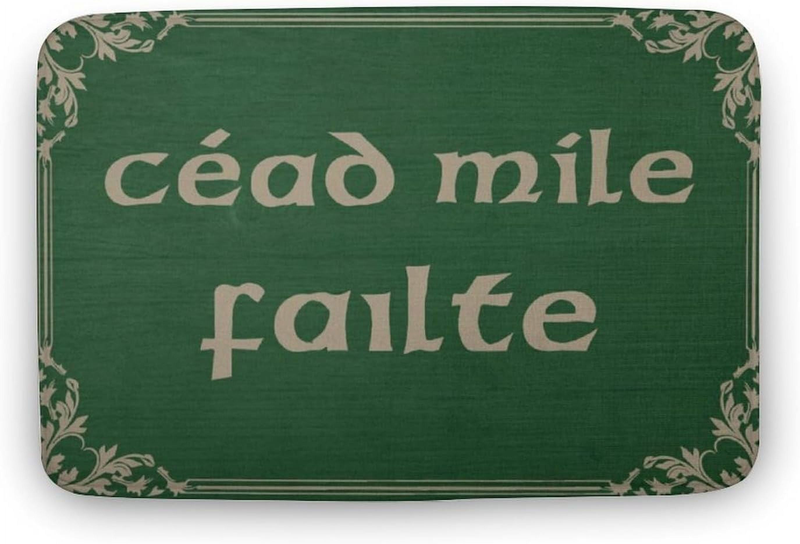 Doormat Outdoor Cead Mile Failte Doormat Irish Welcome Doomat Irish ...