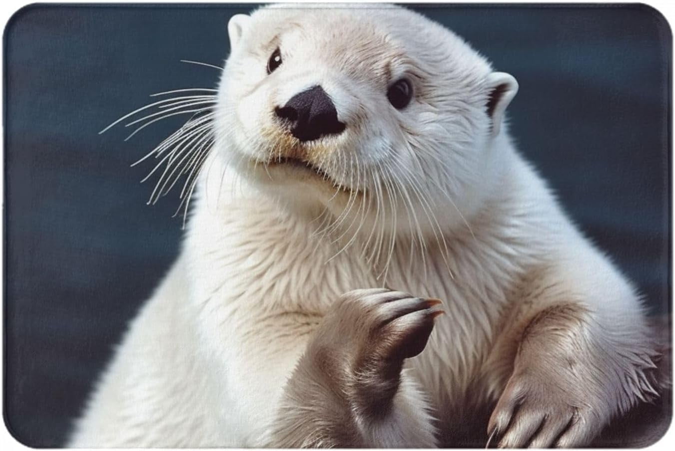 Doormat Outdoor Indoor Front Door Mat Non Slip Welcome Mats White Otter ...