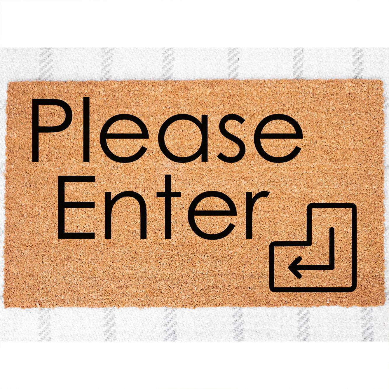 Doormat Please Enter, Keyboard Welcome Mat Moving Gift Minimalist Gi (18" x 30") #5935 - Walmart.com