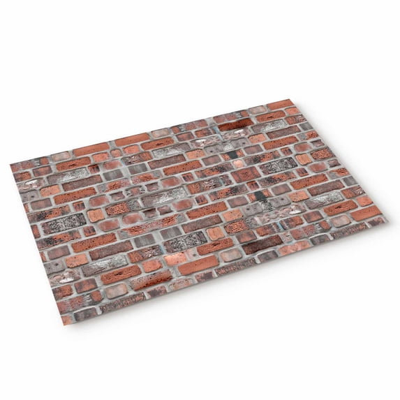 Doormat Red Bricks Walls Doormats Entrance Door Rug Retro Art Floor Mat ...